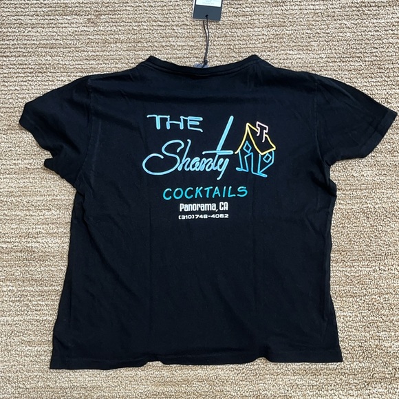 Re/Done | Tops | Bnwt Redone X Hanes The Shanty Black Tshirt | Poshmark